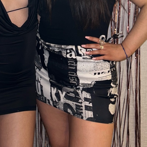 PrettyLittleThing | Dresses | Eras Tour Black Newspaper Reputation ...